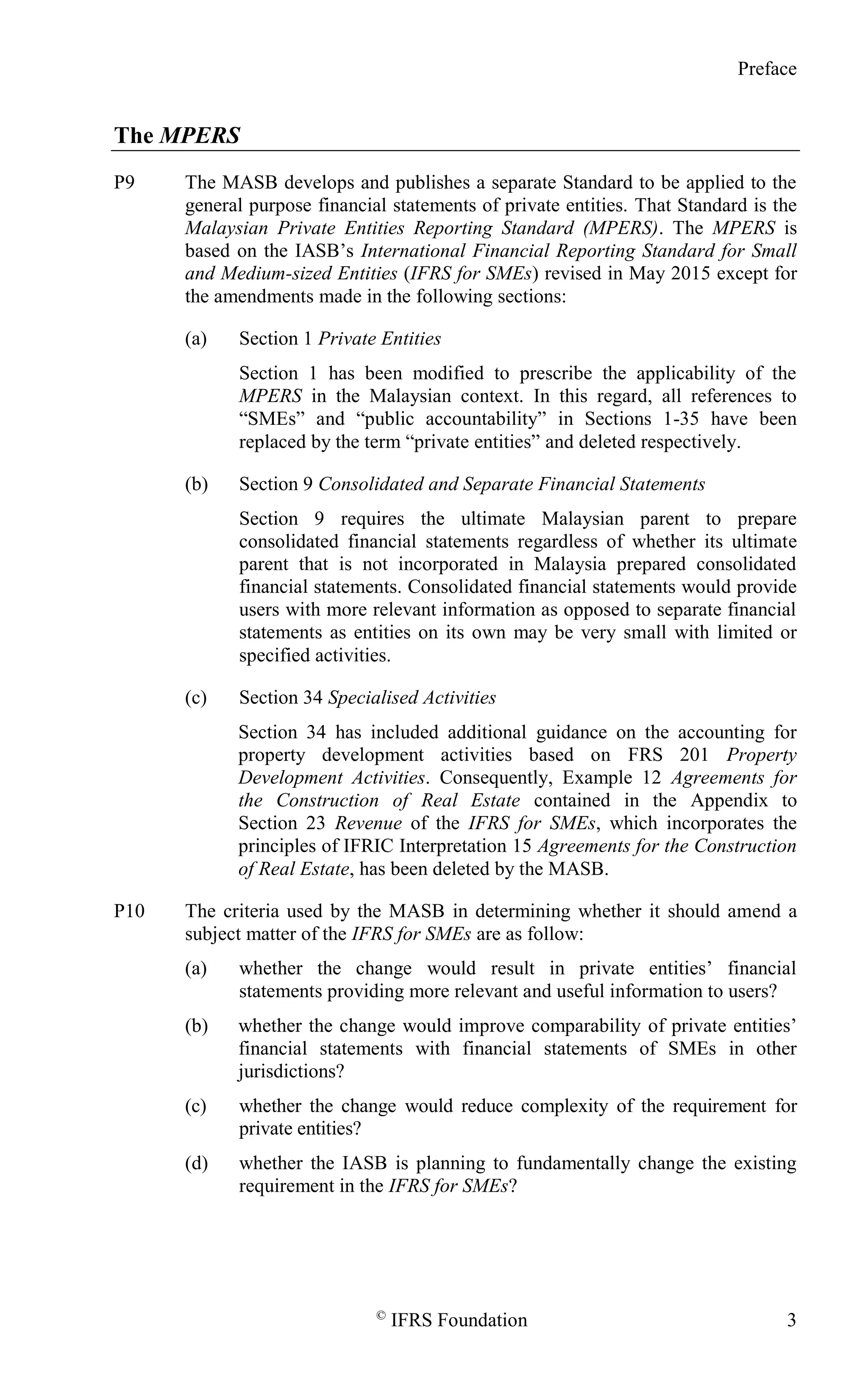 Malaysian Private Entities Reporting Standard (MPERS) | PDF