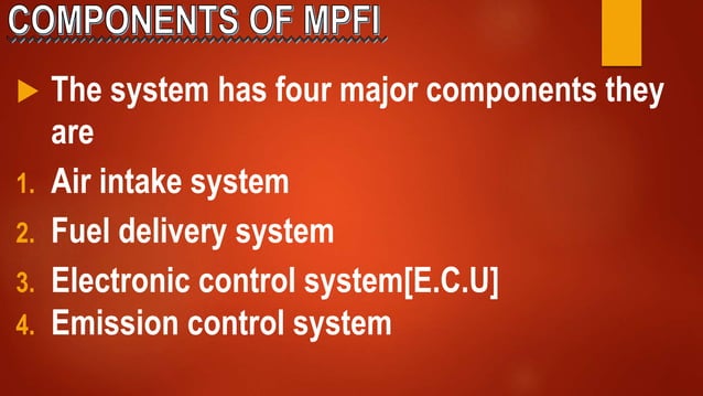 Mpfi engine | PPTX