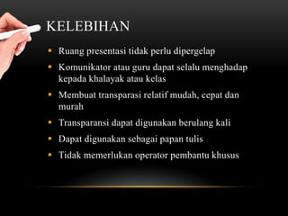 Mpfi k6 overhead projector (ohp) | PPTX