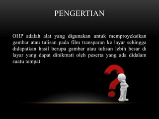 Mpfi k6 overhead projector (ohp) | PPT