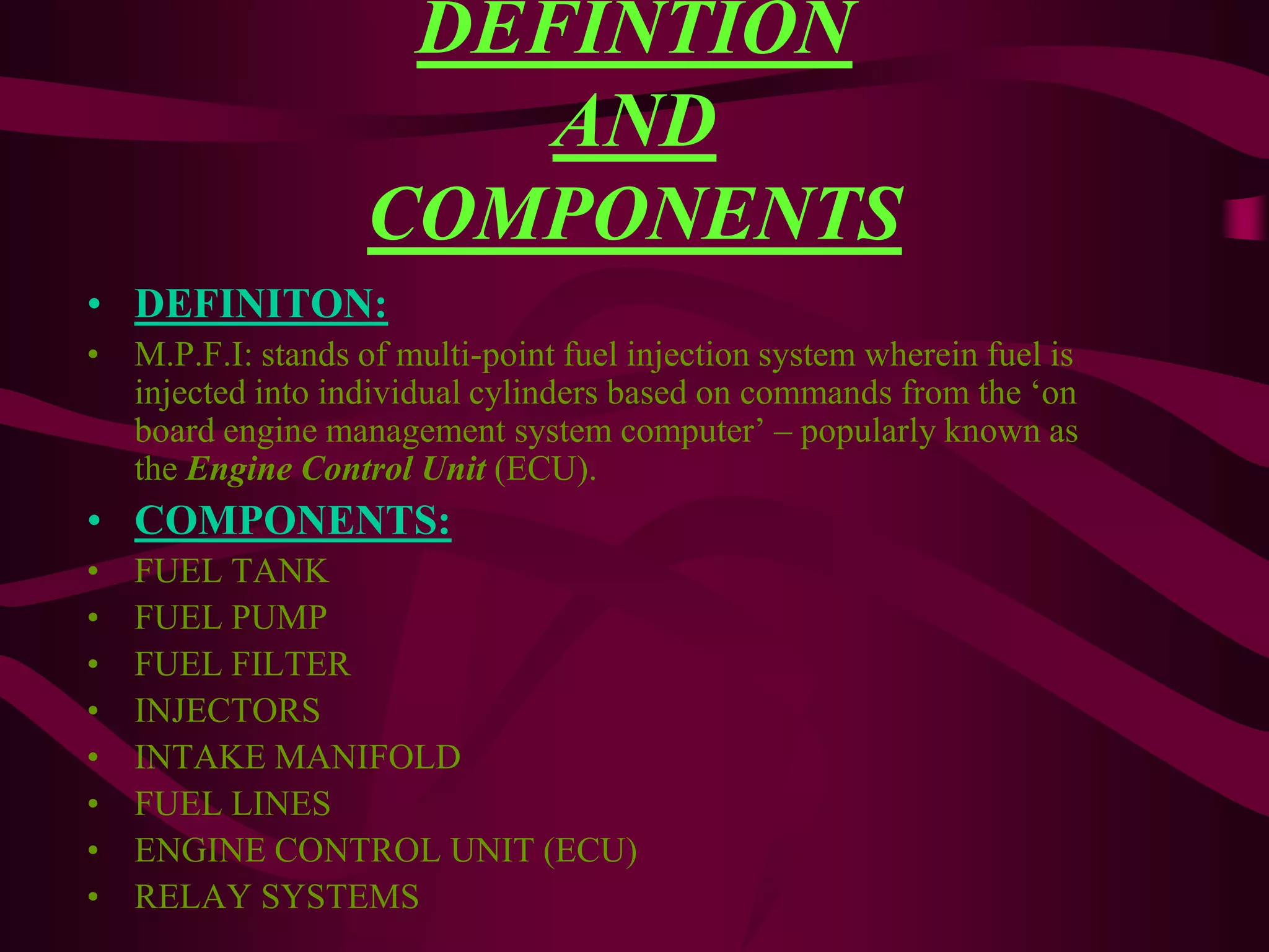 Mpfi (Multipoint Fuel Injection) | PDF