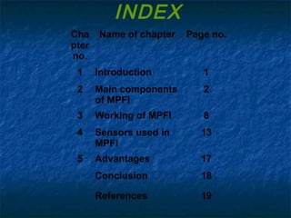 Mpfi ppt | PPT