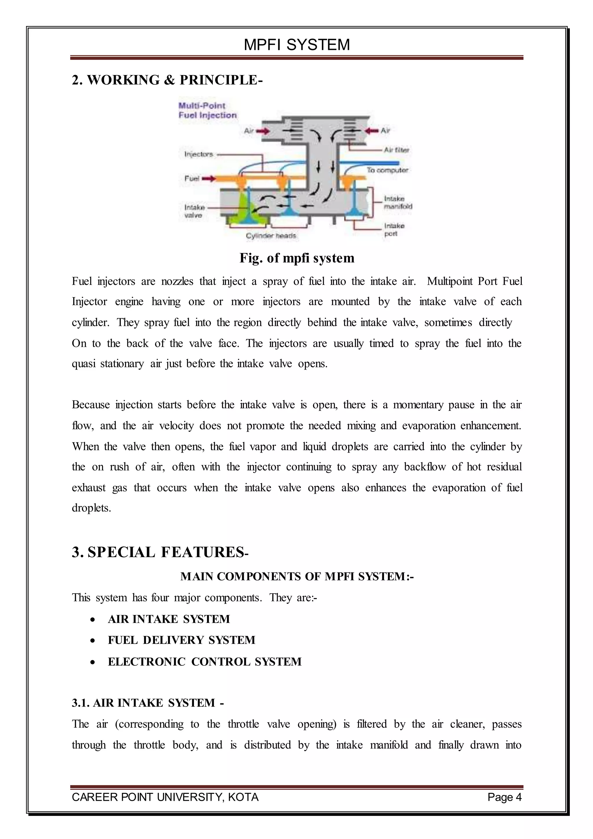 Mpfi system | DOCX