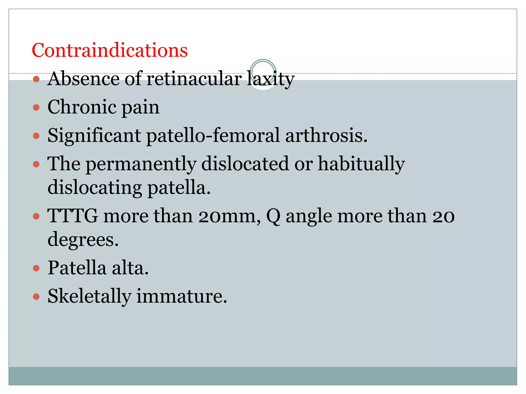 Medial patellofemoral ligament (MPFL) reconstruction | PPTX