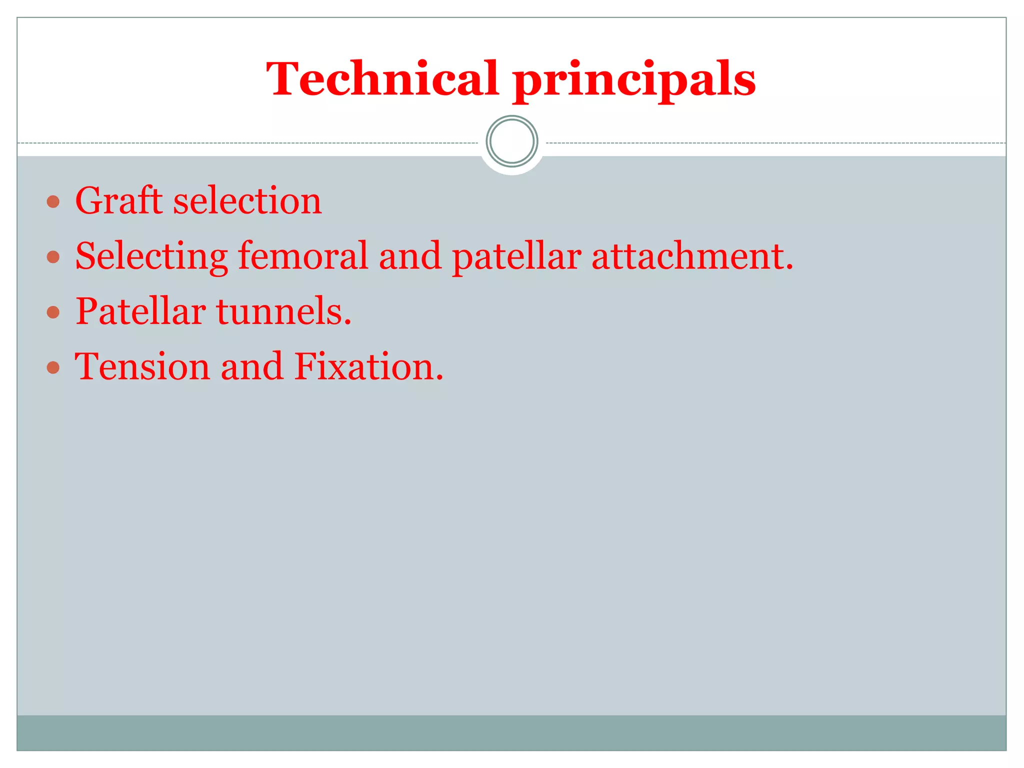 Medial patellofemoral ligament (MPFL) reconstruction | PPTX