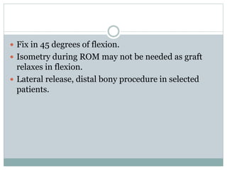 Medial patellofemoral ligament (MPFL) reconstruction | PPTX | Death ...