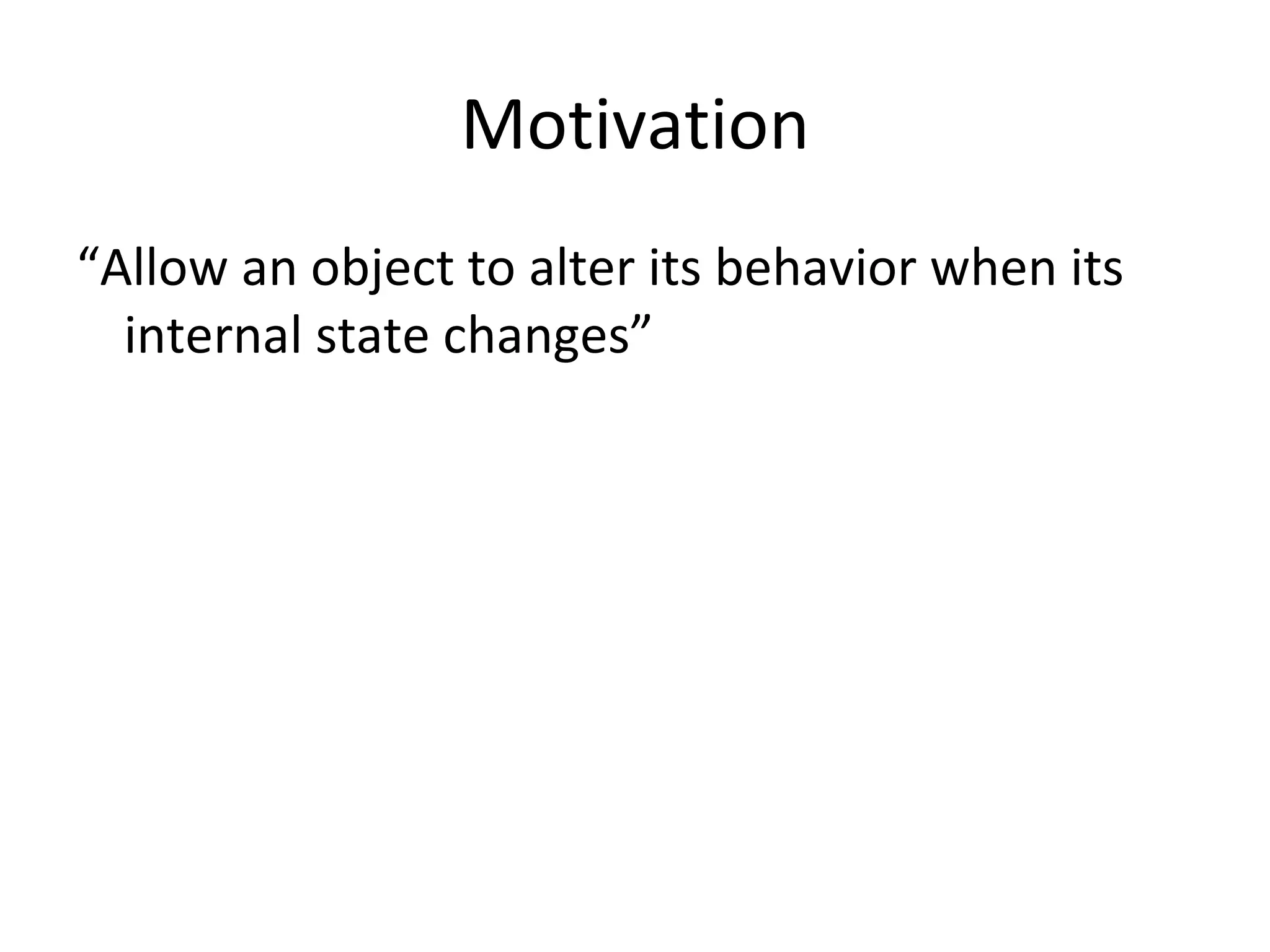 State Pattern from GoF | PPT | Programming Languages | Computing