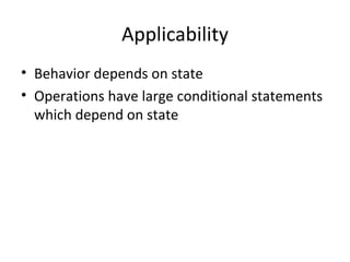 State Pattern from GoF | PPT | Programming Languages | Computing