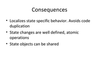 State Pattern from GoF | PPT | Programming Languages | Computing