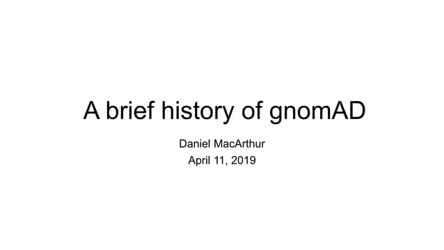 gnomAD, LoFs, and drug targets | PPT
