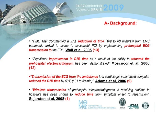 Impact of transmitted ECG, pre-arrival activation of cath lab | PPT