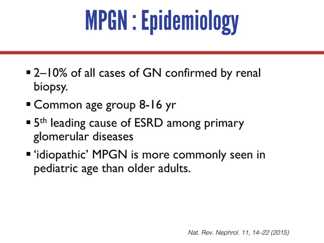 Membranoproliferative Glomerulonephritis MPGN chaken | PPT