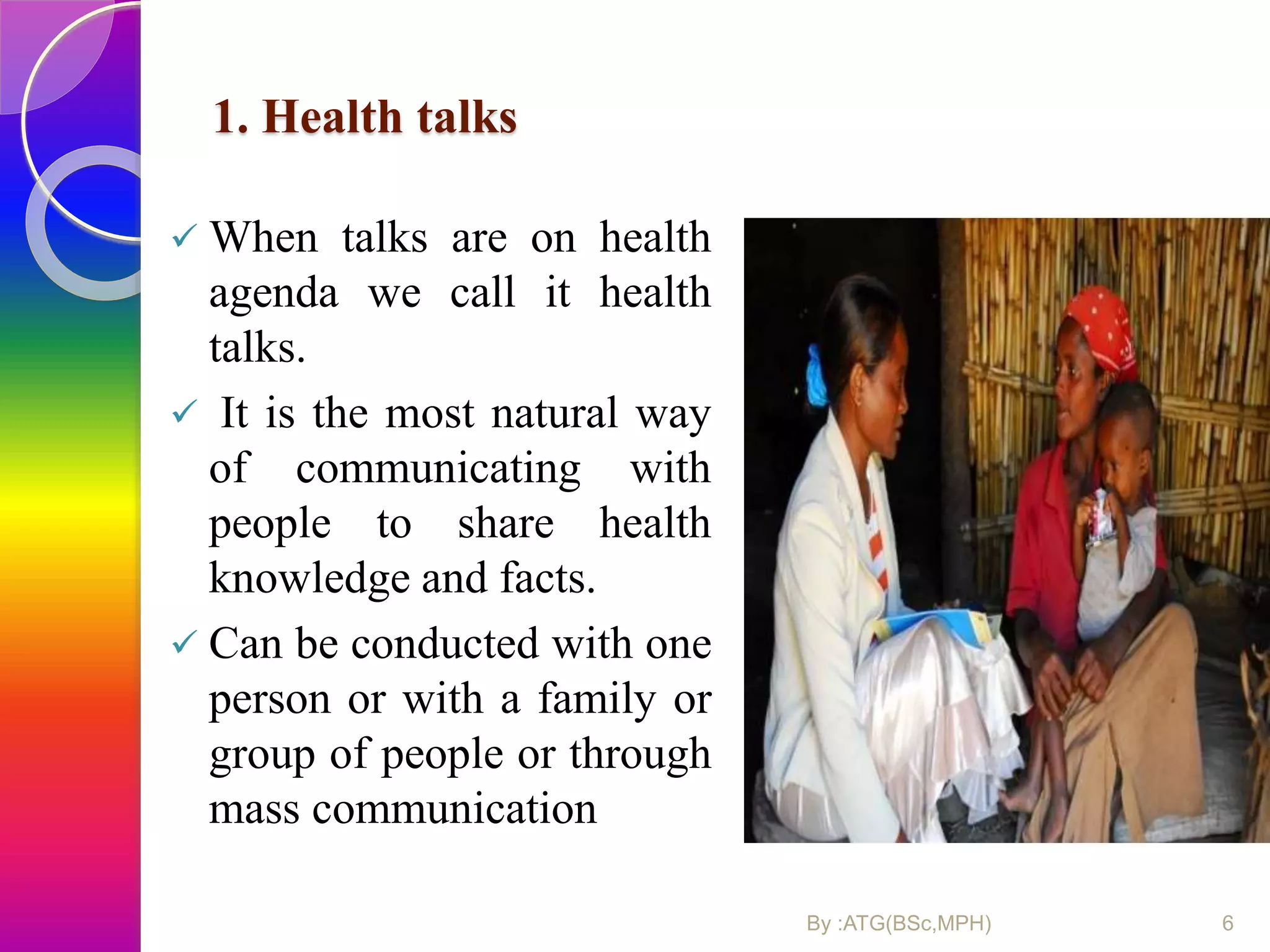 Health Education Methods and Materials-2015 | PPTX