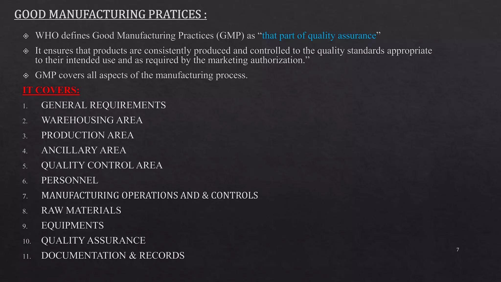 PHARMACEUTICAL PRODUCTION MANAGEMENT & INVENTORY CONTROL | PPTX