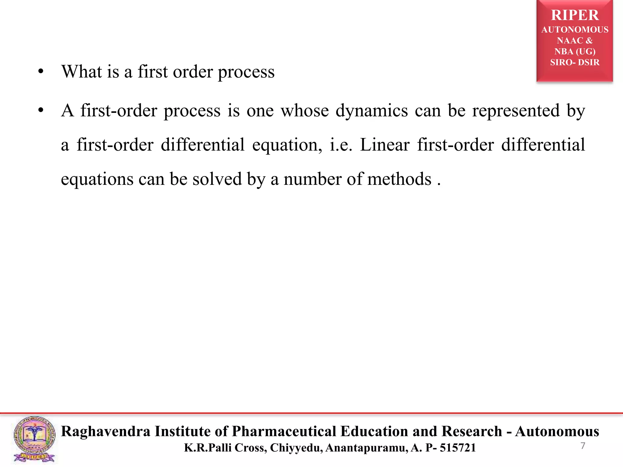 First Order and Zero Order Plot for Tablet Dissolution | PPTX