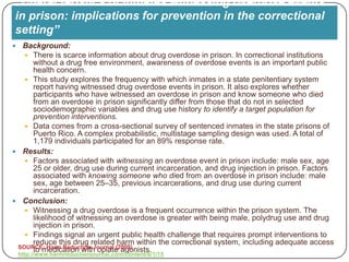 Public Health in the Correctional Setting: Challenges & Opportunities ...