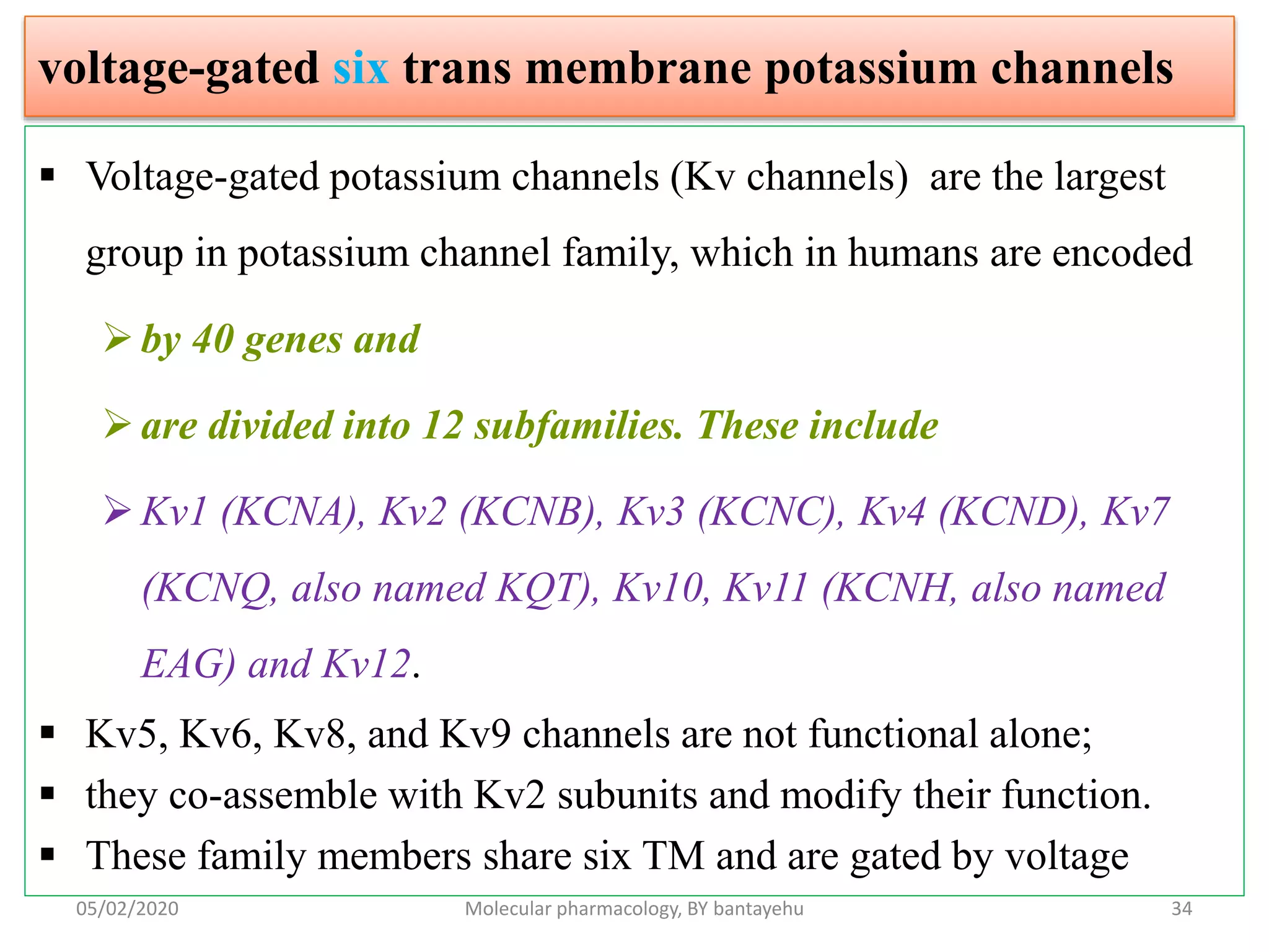 voltage gated ion channel | PPTX