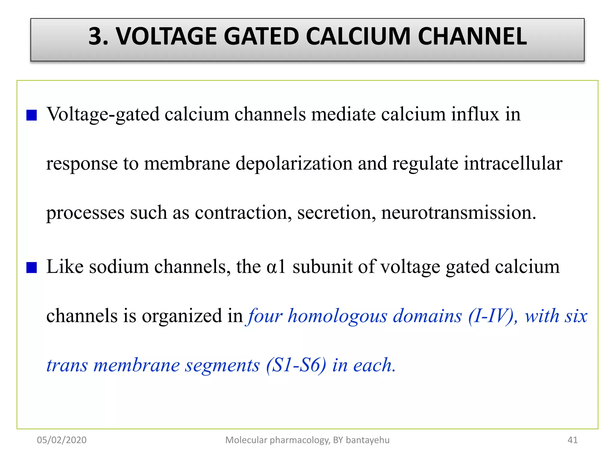 voltage gated ion channel | PPTX