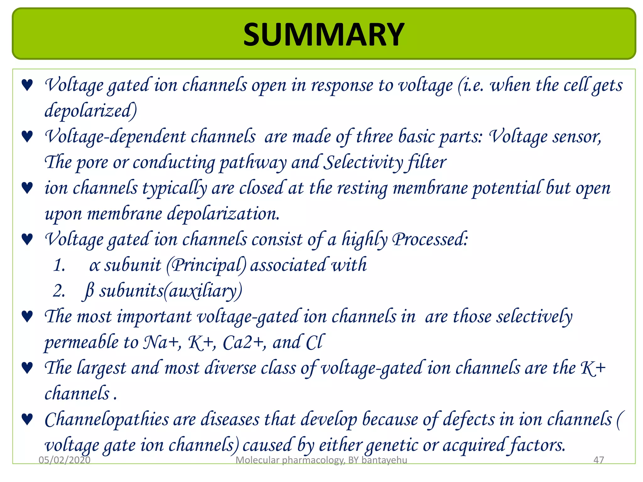 voltage gated ion channel | PPTX