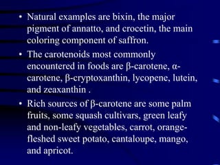 Natural Colours & Analysis | PPTX | Chemistry | Science