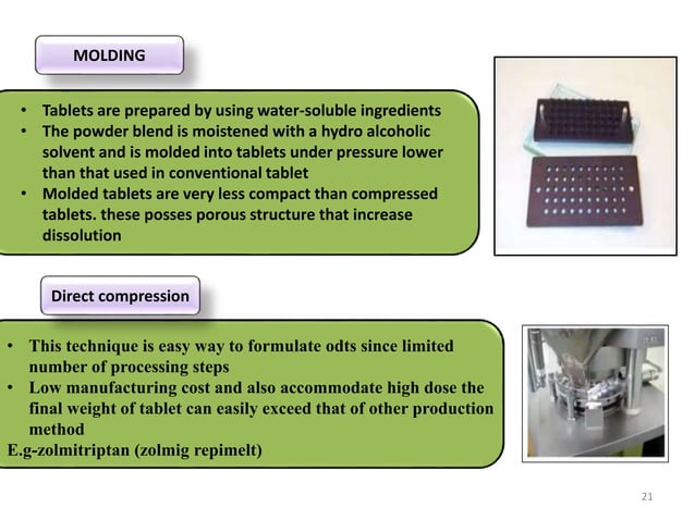 ORAL DISINTEGRATION / DISPERSIBLE TABLET | PPTX | Chemistry | Science