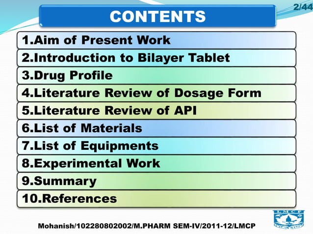 Formulation, Development and Evaluation of Uncoated Bi-layer Tablet of Anti-Hypertensive Agents ...
