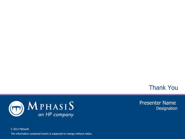 MphasiS - insurance and technology | PPT