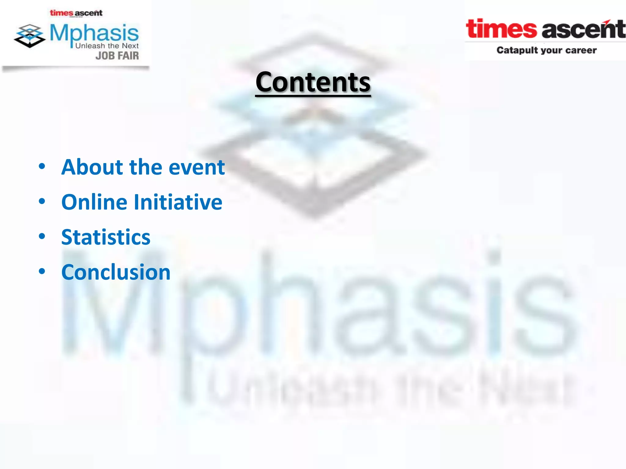 Mphasis bangalore march | PPTX