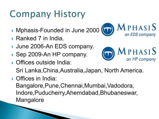 Mphasis Company | PPTX | Human Resources | Business