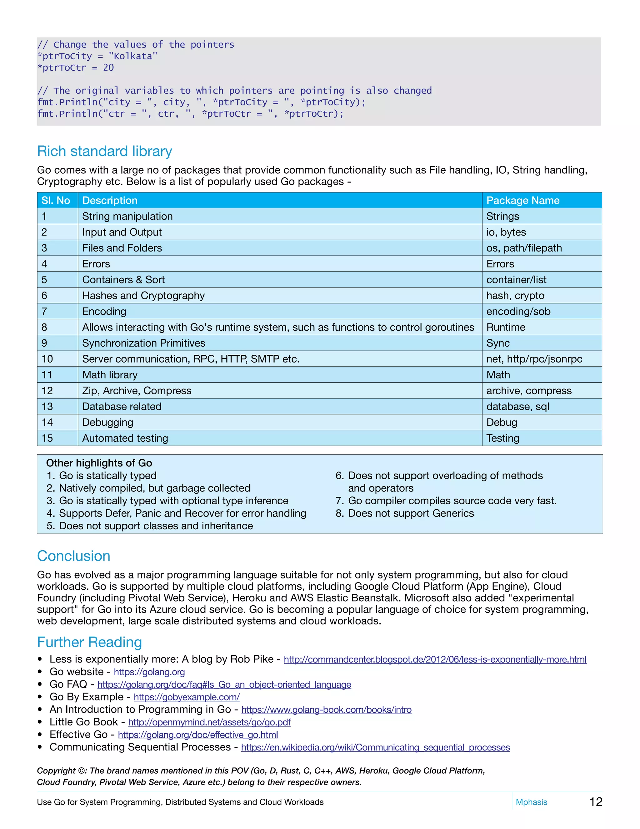 Mphasis Digital - Use Go (gloang) for system programming, distributed systems and cloud ...