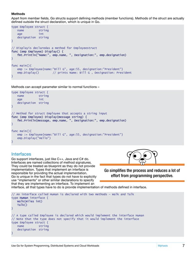 Mphasis Digital - Use Go (gloang) for system programming, distributed systems and cloud ...