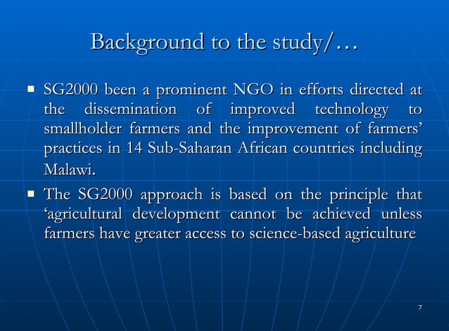 Masters Desertation Presentation 2008 | PPT