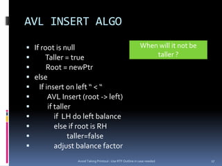 Data Structures : AVL Trees | PPT