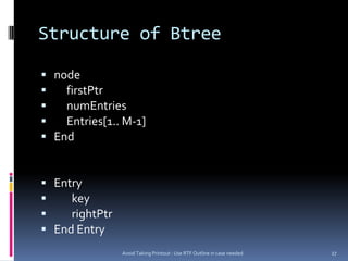 BTree, Data Structures | PPT