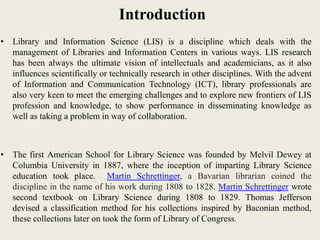 Scientometric Mapping of Library and Information Science in Web of ...