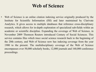 Scientometric Mapping of Library and Information Science in Web of ...