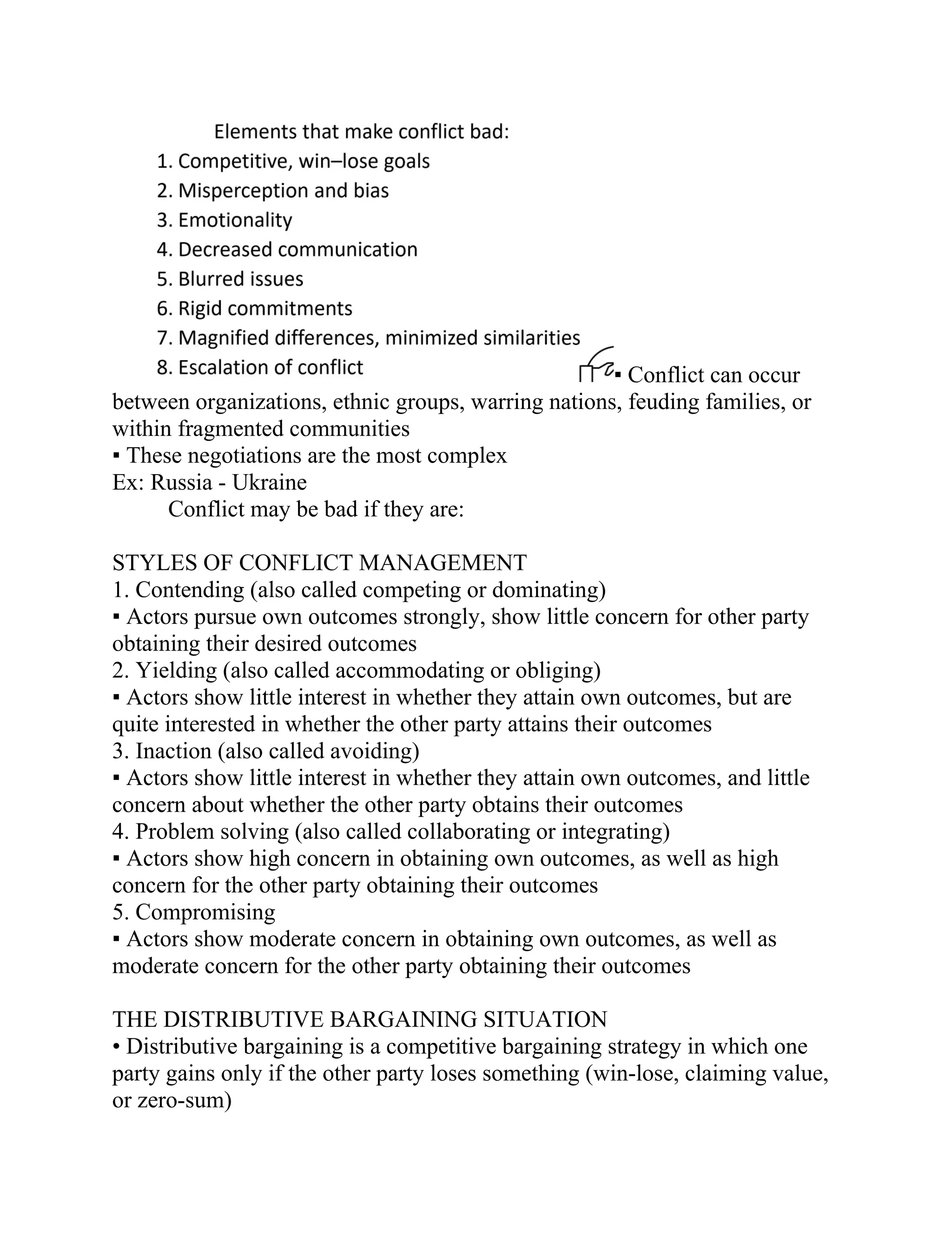 Fundamentals of negotiation and conflict management | DOCX