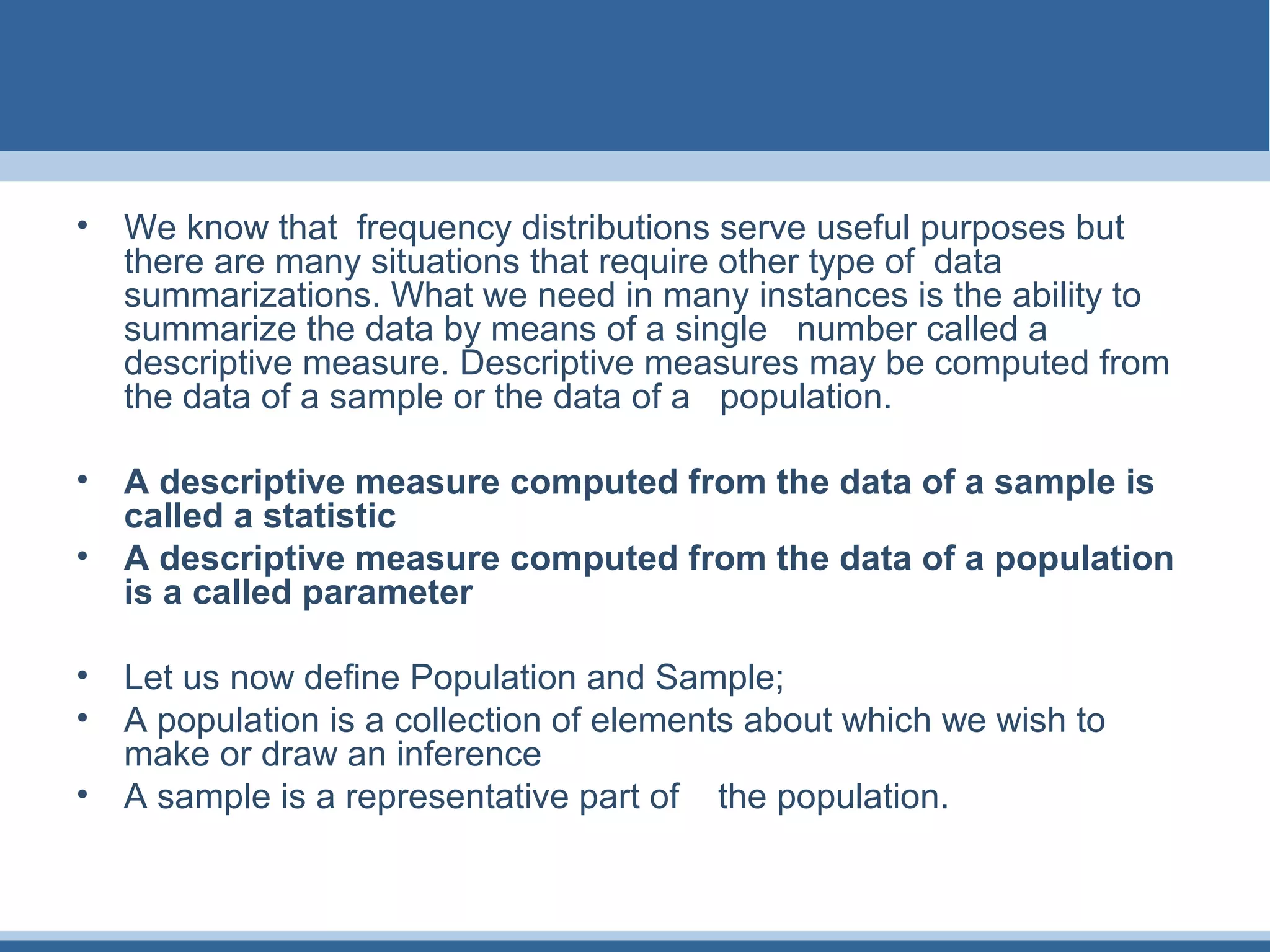 Measures Of Central Tendency And Dispersion Ppt