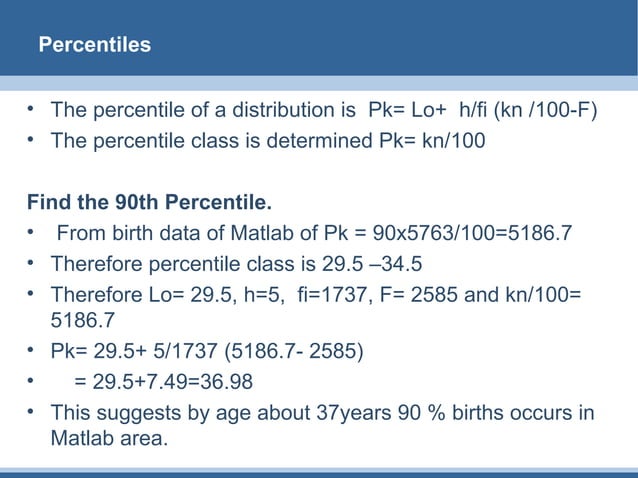 Measures of Central Tendency and Dispersion | PPT