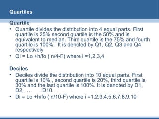 Measures of Central Tendency and Dispersion | PPT
