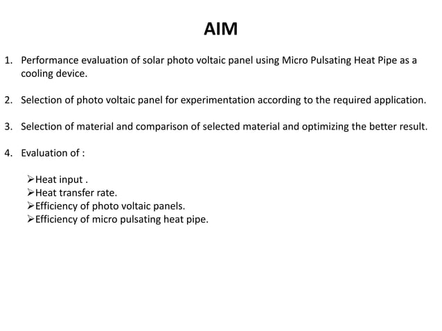 Micro pulsating heat pipe | PPTX
