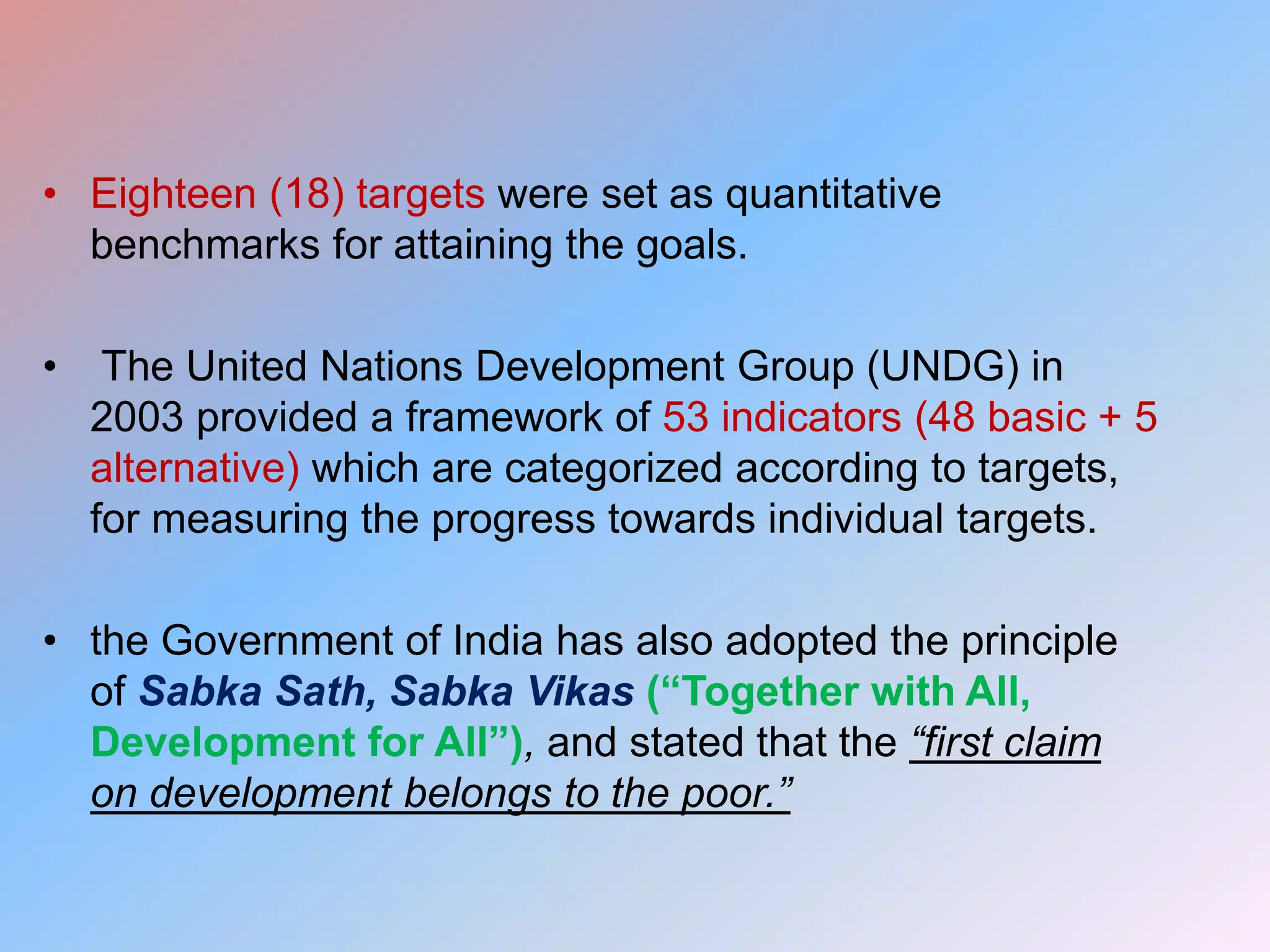 the millennium development goals (mdg's) | PPTX