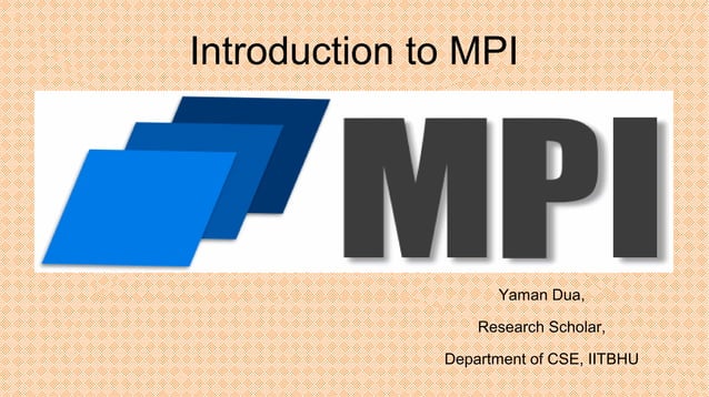 Introduction to MPI | PPT