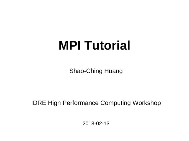 Mpi | PDF | Programming Languages | Computing