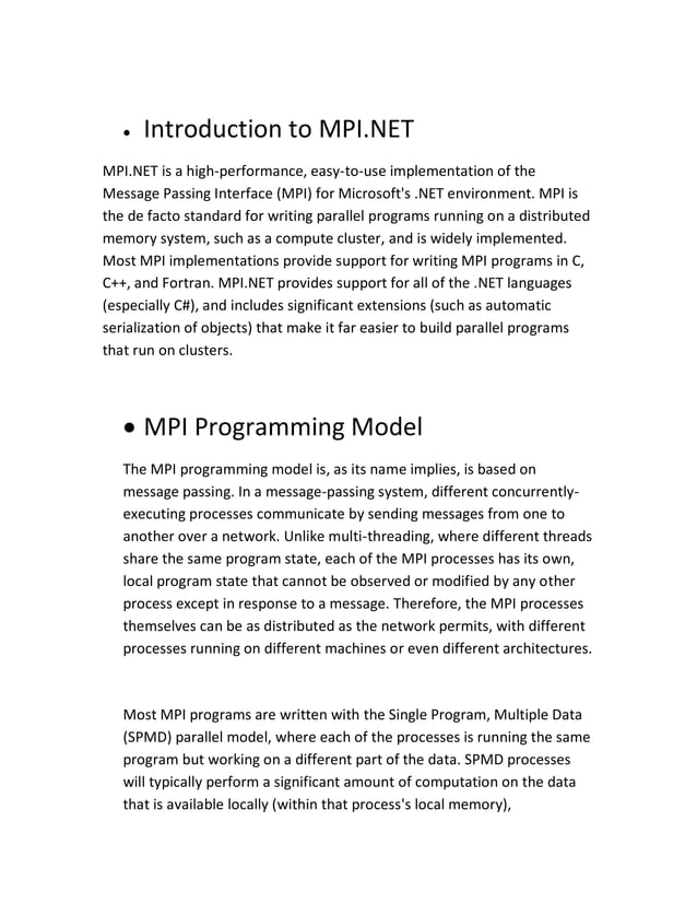 Mpi.net running wizard | PDF | Operating Systems | Computer Software and Applications