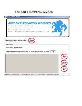 Mpi.net running wizard | PDF | Operating Systems | Computer Software and Applications