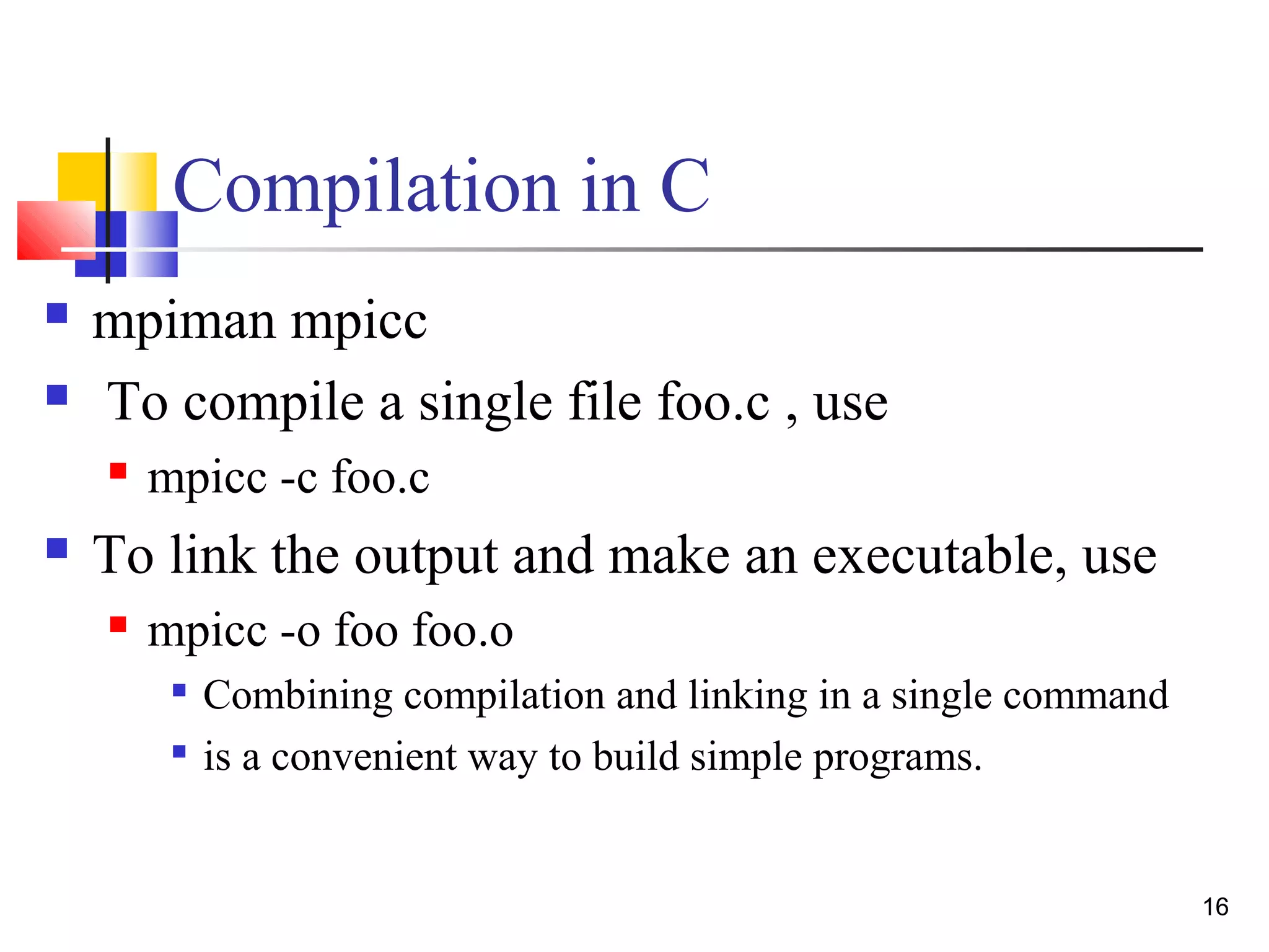 Introduction To Mpi Ppt Programming Languages Computing