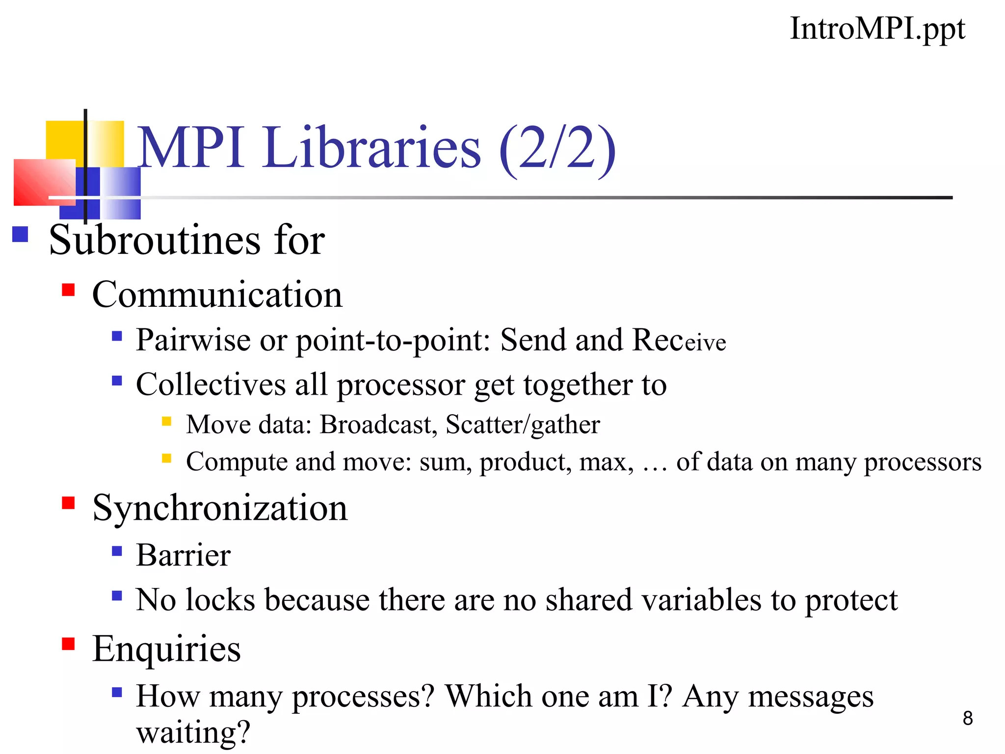 Introduction To Mpi Ppt 