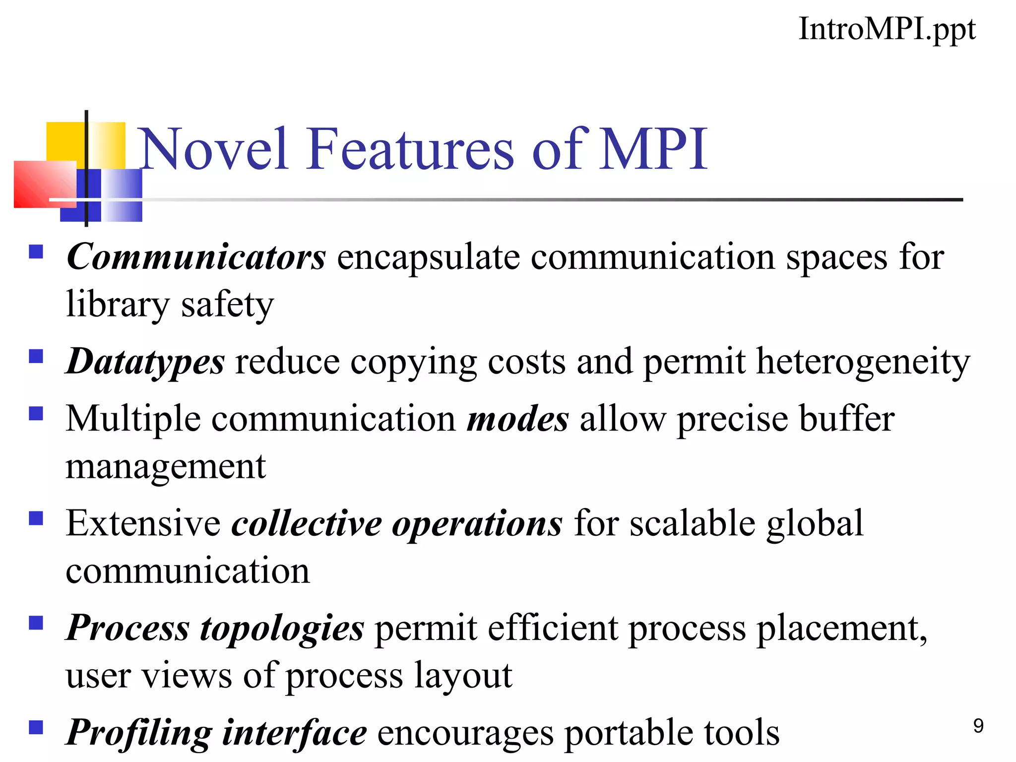 Introduction To Mpi Ppt