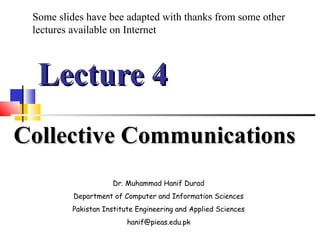 Collective Communications in MPI | PPT
